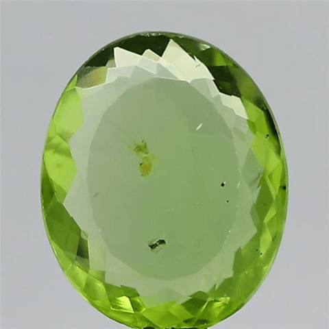 4.7 carat 5.25 ratti GII certified natural American oval green peridot stone | SolitaireMart