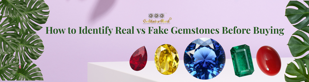 How to Identify Real vs Fake Gemstones Before Buying | SolitaireMart
